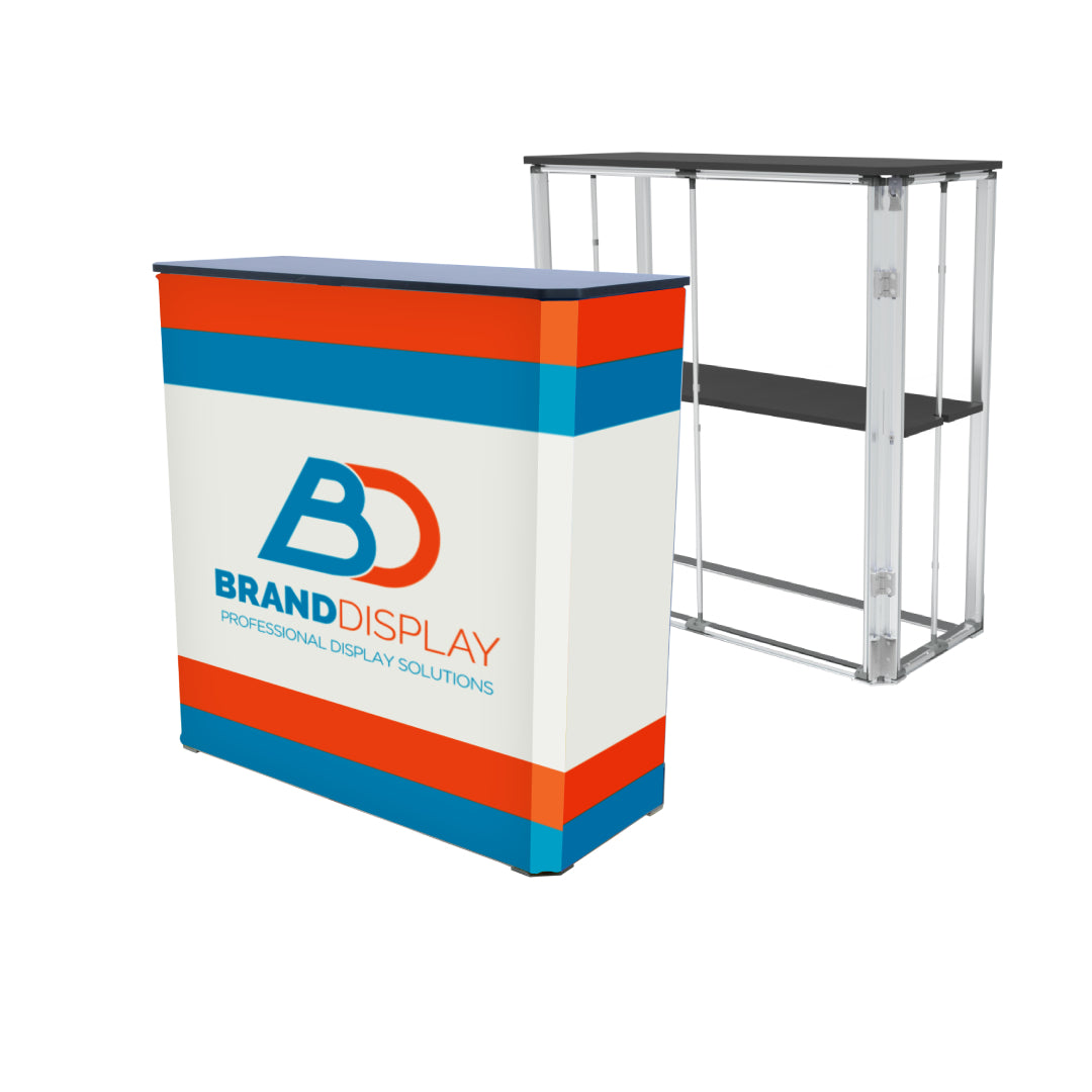 40mm Aluminium Folding SEG Counter — Brand Display New Zealand