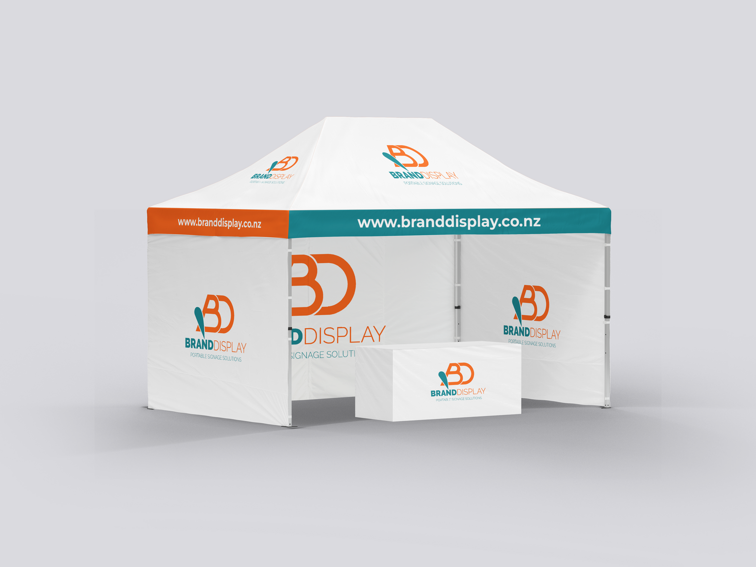 Custom Branded Pop-Up Tents — Brand Display New Zealand