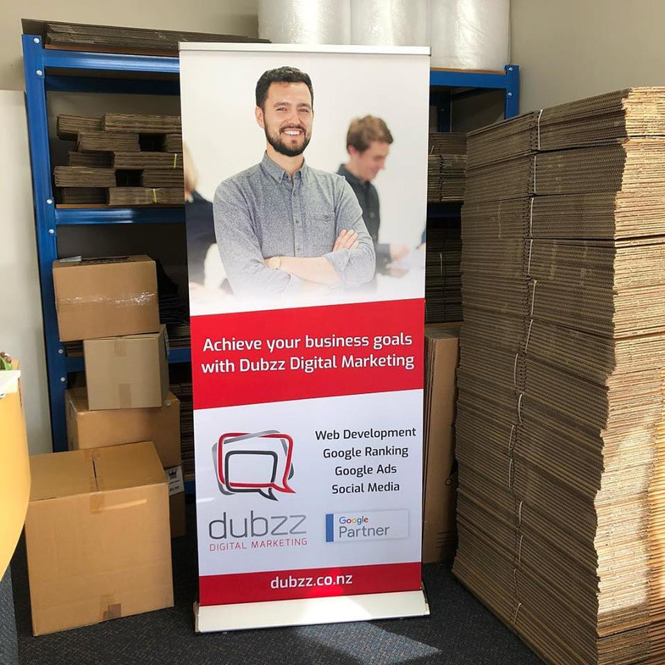 Custom Branded Pull Up Banners — Brand Display New Zealand