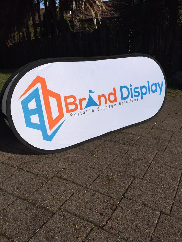 Horizontal Pop-up Signboard — Brand Display New Zealand